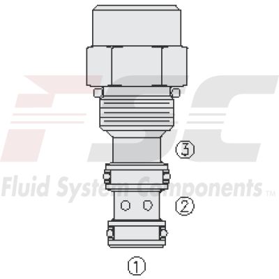 Buy Hydraforce PRESSURE COMPENSATING ELEMENT WITH INTERNAL ORIFICE ...